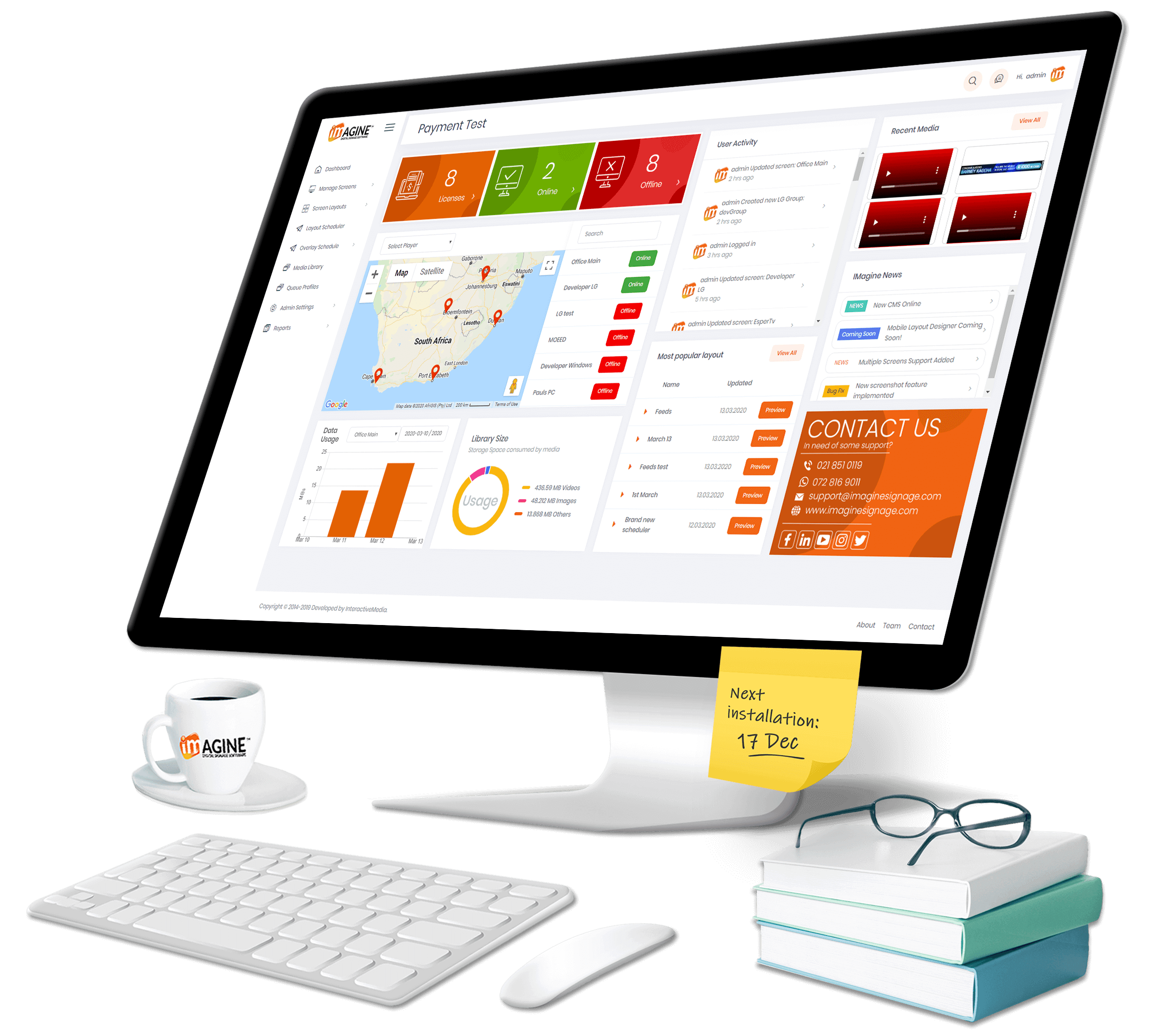 Login - Imagine Signage | Manage your Digital Signage